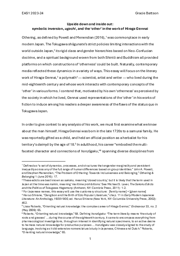 (PDF) Upside down and inside out: symbolic inversion, ugachi, and the ‘other’ in the work of ...