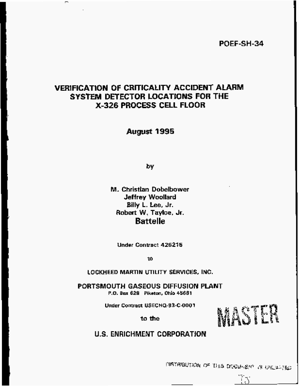 (PDF) Verification of criticality accident alarm system detector ...