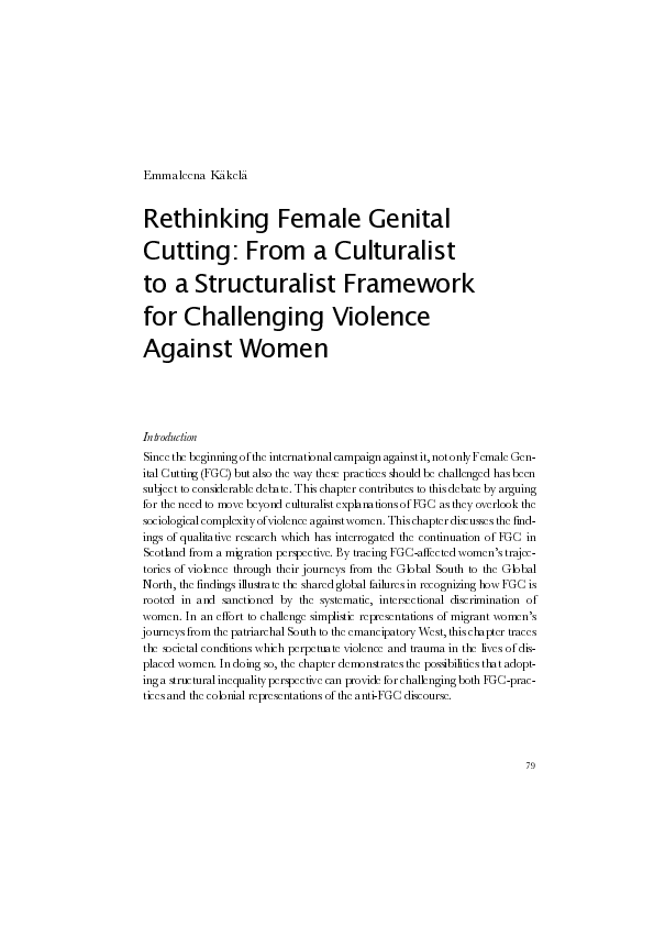 (PDF) Listening to the Real Agents of Change: Female Circumcision ...