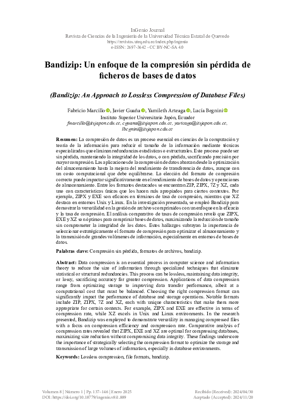 (PDF) Bandizip: Un enfoque de la compresión sin pérdida de ficheros de ...