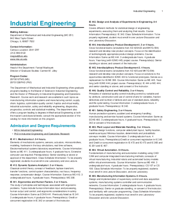 (PDF) Industrial Engineering