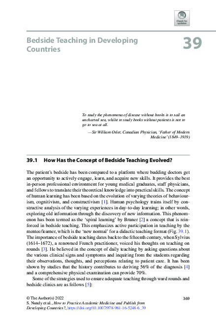 (PDF) Bedside Teaching in Developing Countries