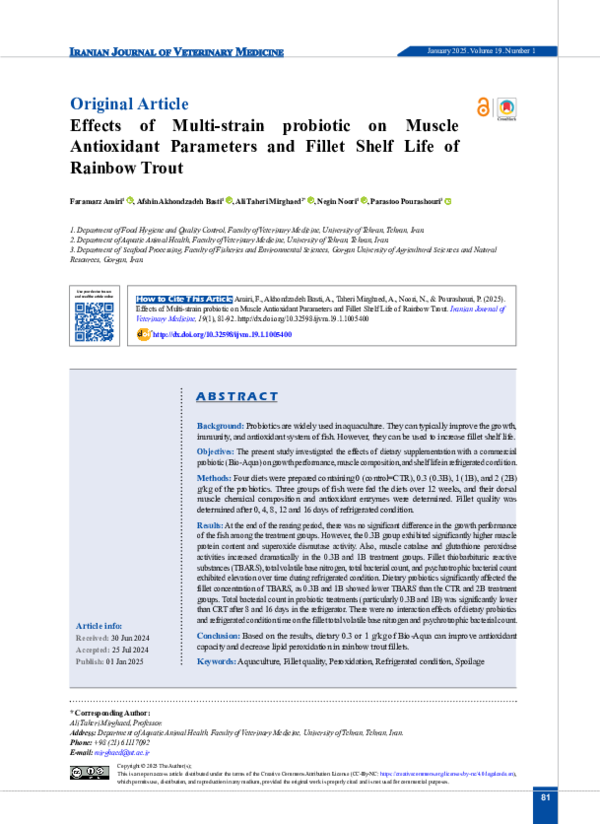 (PDF) Effects of Multi-strain probiotic on Muscle Antioxidant ...