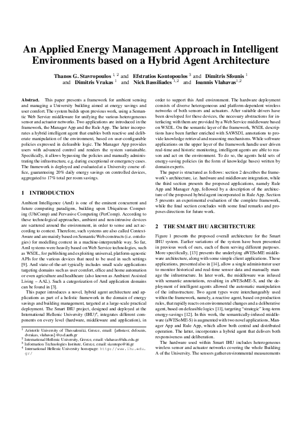 (PDF) An Applied Energy Management Approach in Intelligent Environments based on a Hybrid Agent ...