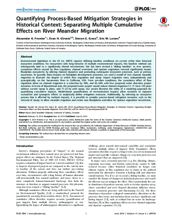 (PDF) Quantifying Process-Based Mitigation Strategies in Historical ...