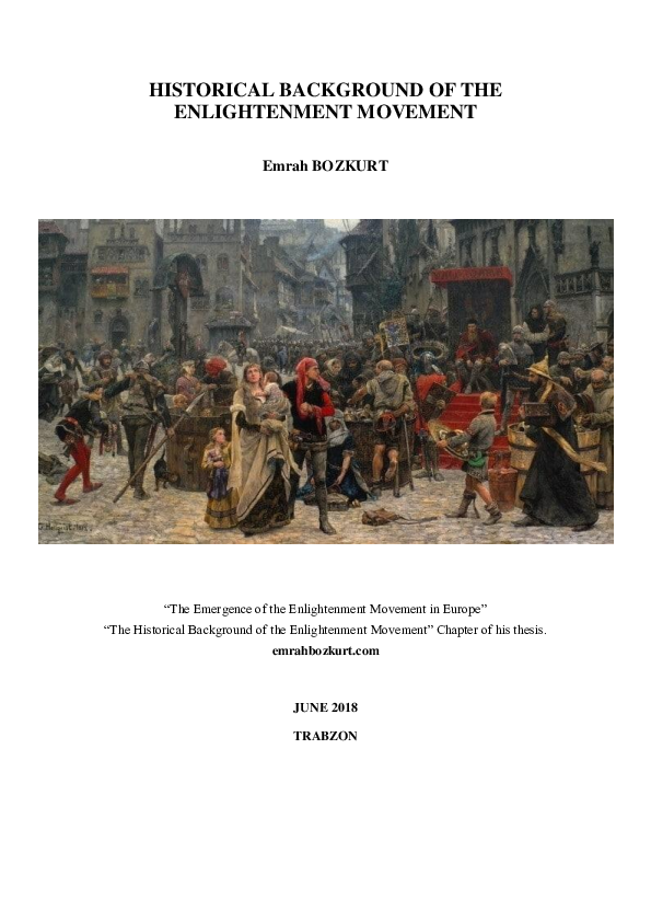 (PDF) Historical Background of the Enlightenment Movement