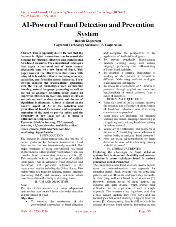 (PDF) AI-Powered Fraud Detection and Prevention System