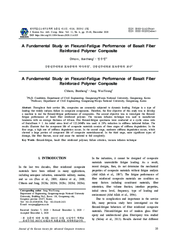 (PDF) A Fundamental Study on Flexural-Fatigue Performance of Basalt ...