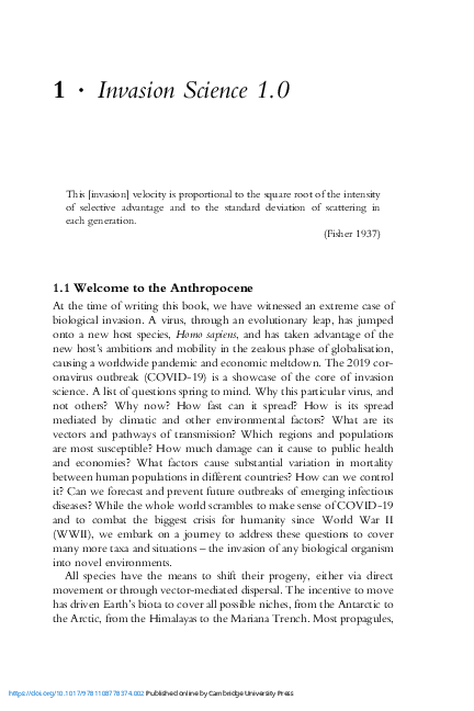 (PDF) Invading Ecological Networks