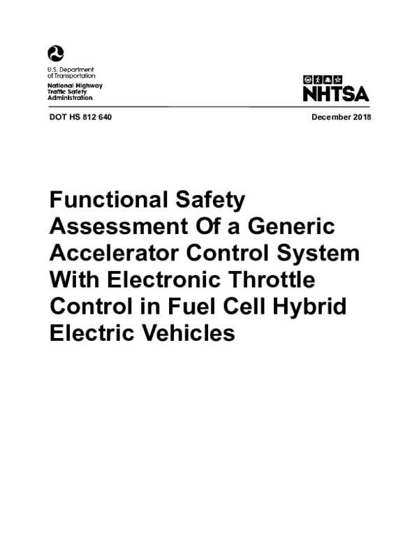 (PDF) Functional Safety Assessment of a Generic Accelerator Control System With Electronic ...
