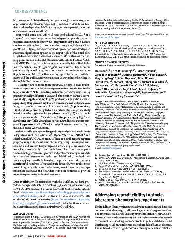 (PDF) Addressing reproducibility in single-laboratory phenotyping ...