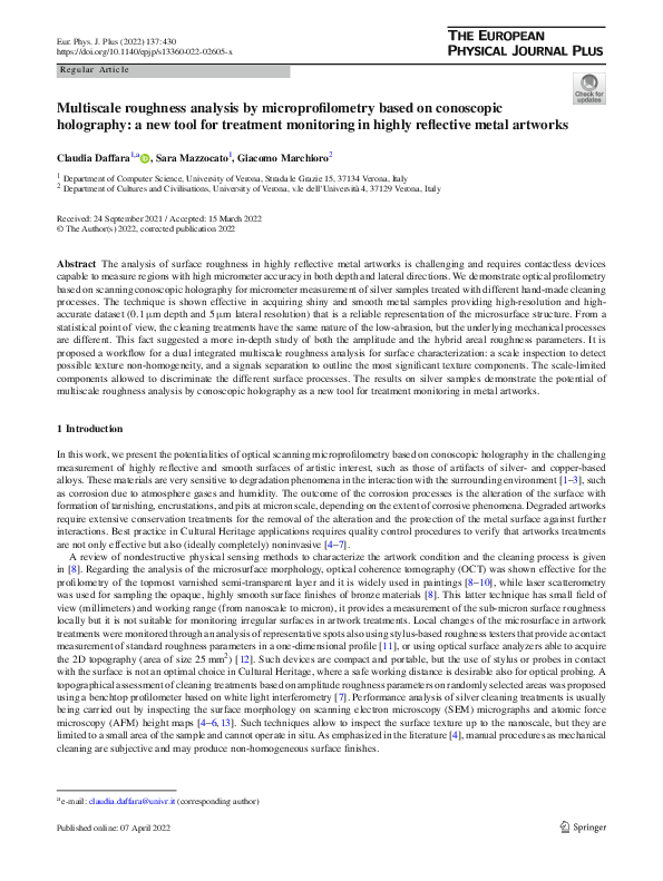 (PDF) Multiscale roughness analysis by microprofilometry based on ...