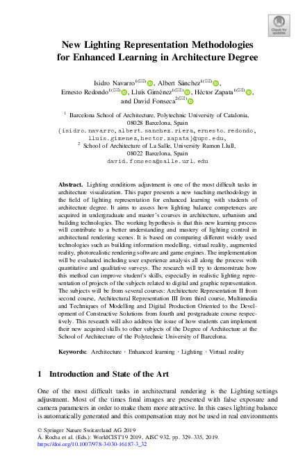 (PDF) New Lighting Representation Methodologies for Enhanced Learning ...
