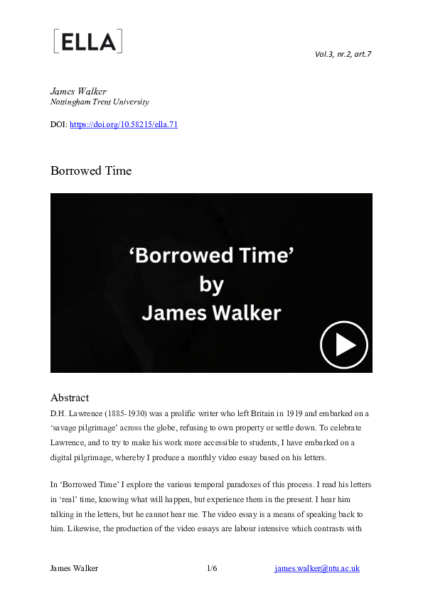 (PDF) 'Borrowed Time'