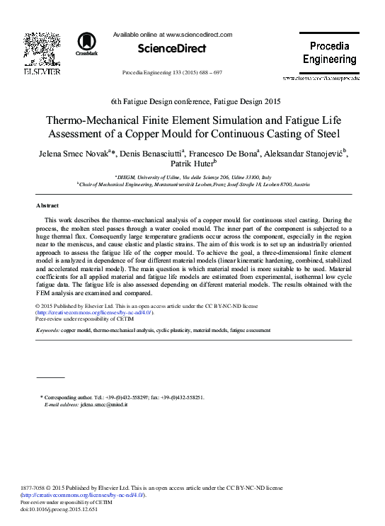 (PDF) Thermo-mechanical finite element simulation and visco-plastic solder fatigue for low ...