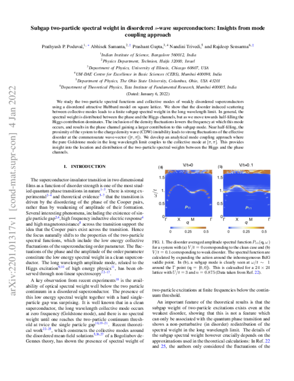 (PDF) Subgap two-particle spectral weight in disordered $s$-wave superconductors: Insights from ...