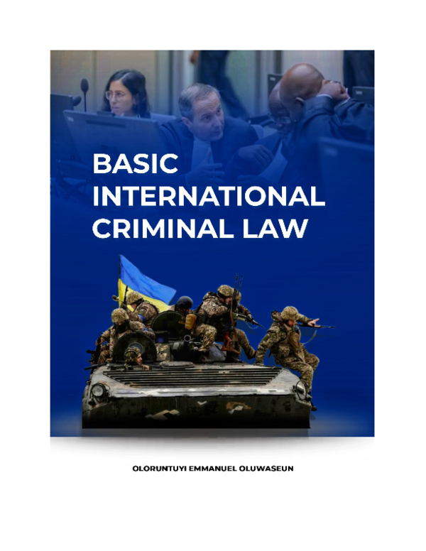 (PDF) Basic International Criminal Law