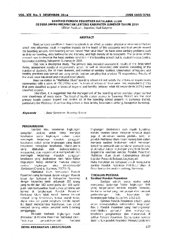 (PDF) Sanitasi Ponook Pesantren Mathlabul Ulum 01 Oesa Jambu Kecamatan Lenteng Kabupaten Sumenep ...