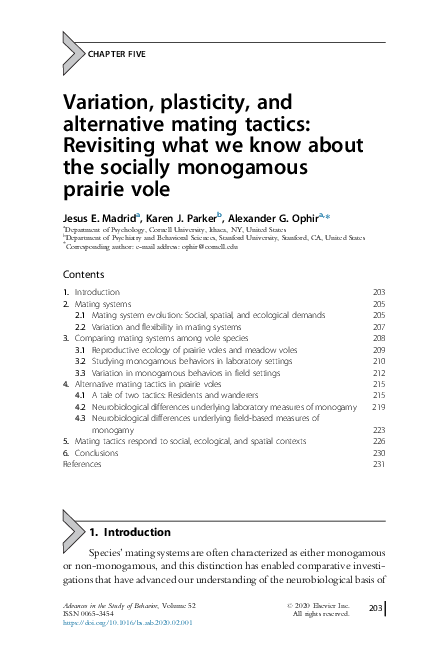 (PDF) Variation, plasticity, and alternative mating tactics: Revisiting ...