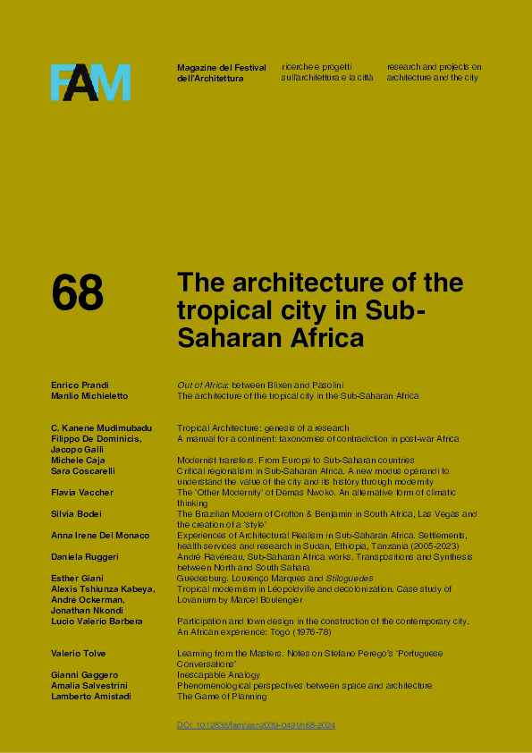 (PDF) The architecture of the tropical city in the Sub-Saharan Africa