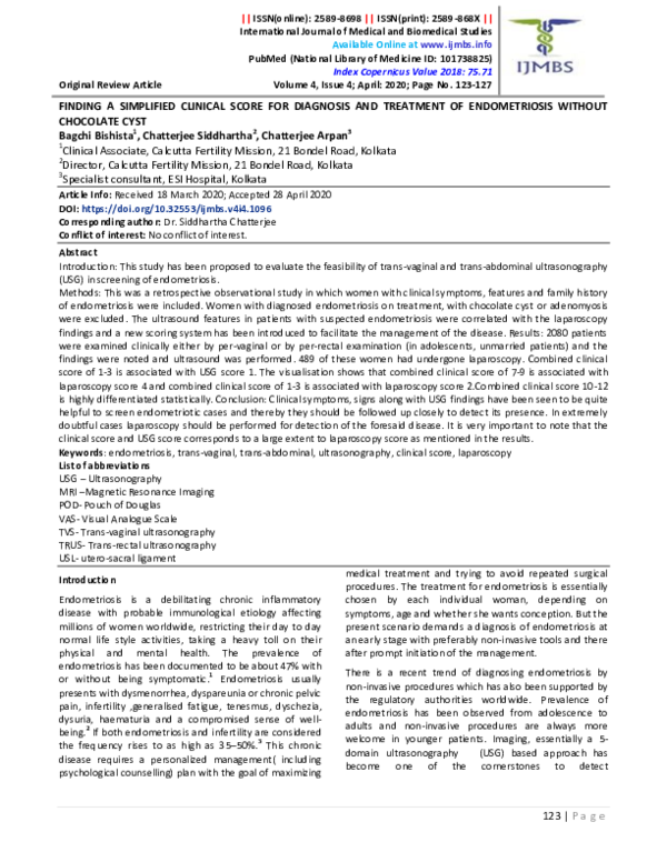 (PDF) Finding a Simplified Clinical Score for Diagnosis and Treatment ...