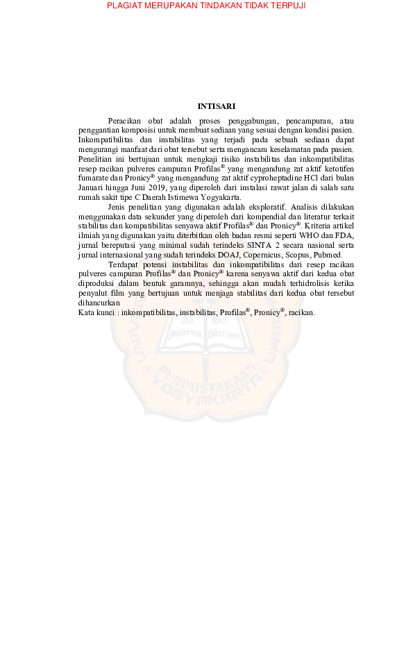 (PDF) Kajian potensi instabilitas dan inkompatibilitas resep racikan ...