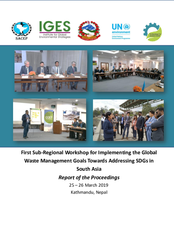 (PDF) First Sub-Regional Workshop for Implementing the Global Waste ...