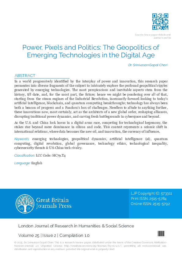 (PDF) Power, Pixels and Politics: The Geopolitics of Emerging ...