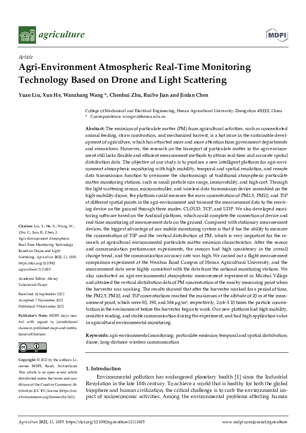 (PDF) Agri-Environment Atmospheric Real-Time Monitoring Technology ...