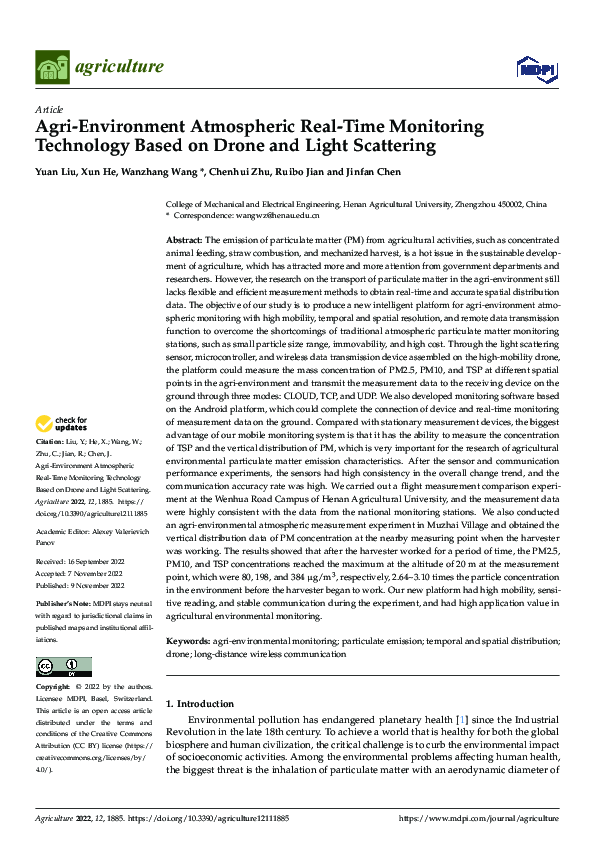 (PDF) Agri-Environment Atmospheric Real-Time Monitoring Technology ...