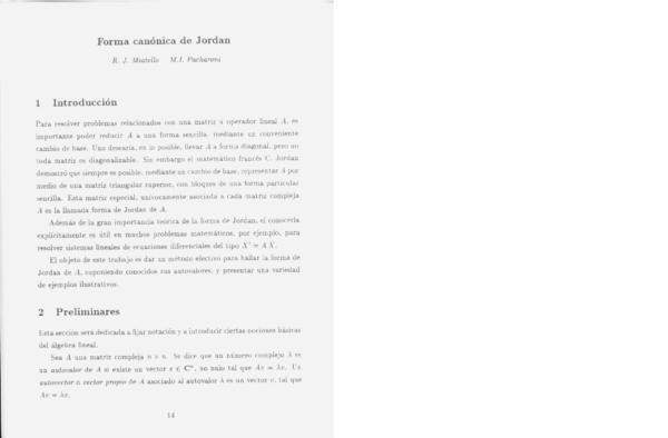 (PDF) Forma canónica de Jordan