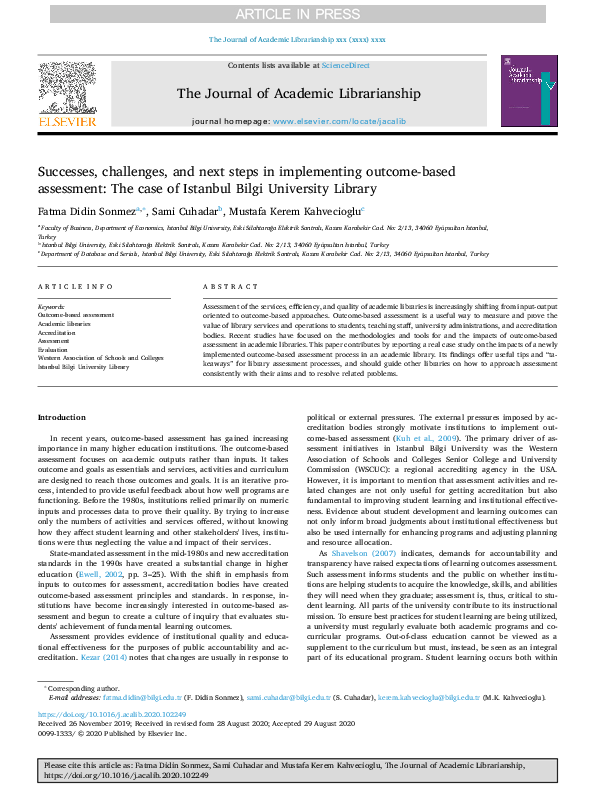 (PDF) Successes, challenges, and next steps in implementing outcome ...