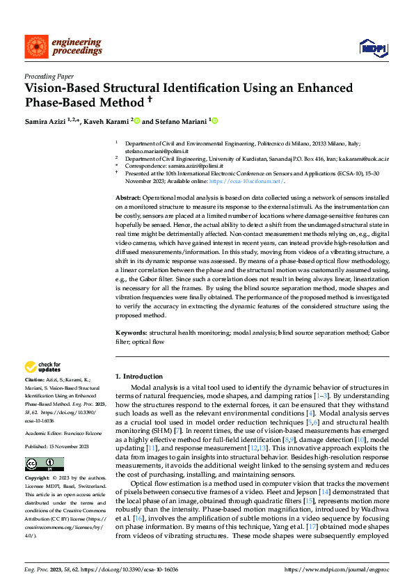 (PDF) Vision-Based Structural Identification Using an Enhanced Phase-Based Method