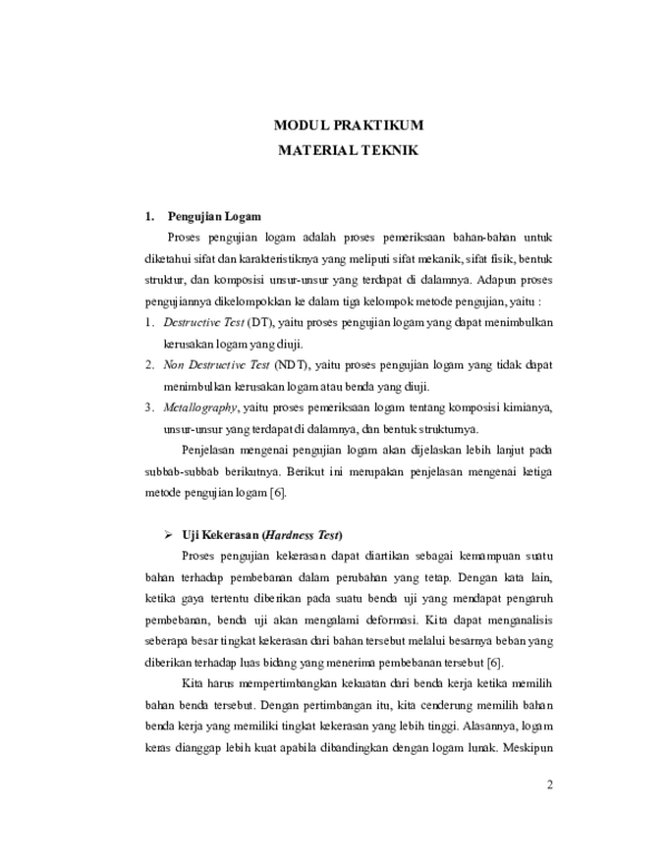 (PDF) MODUL PRAKTIKUM MATERIAL TEKNIK