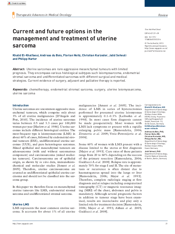 (PDF) Current and future options in the management and treatment of ...