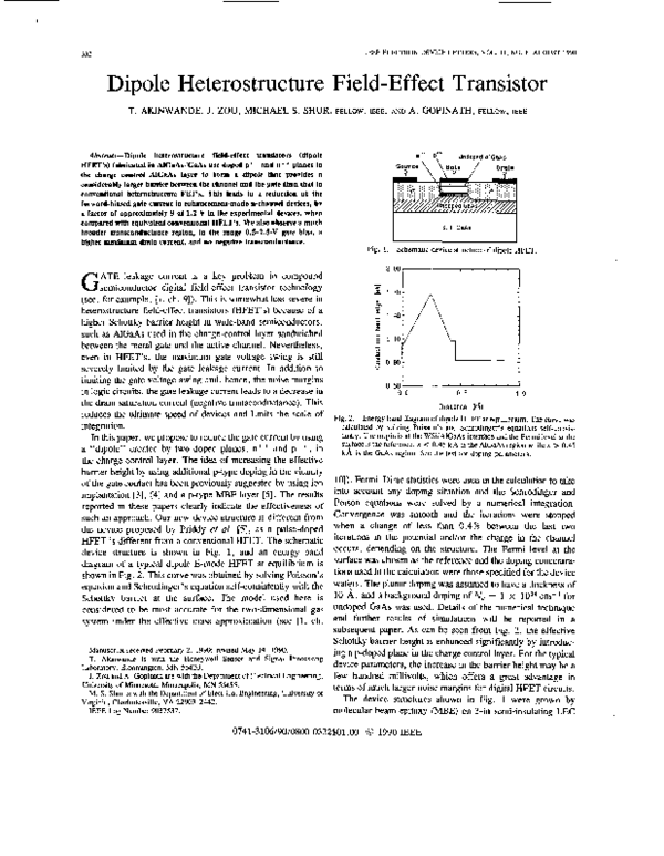 (PDF) Dipole heterostructure field-effect transistor