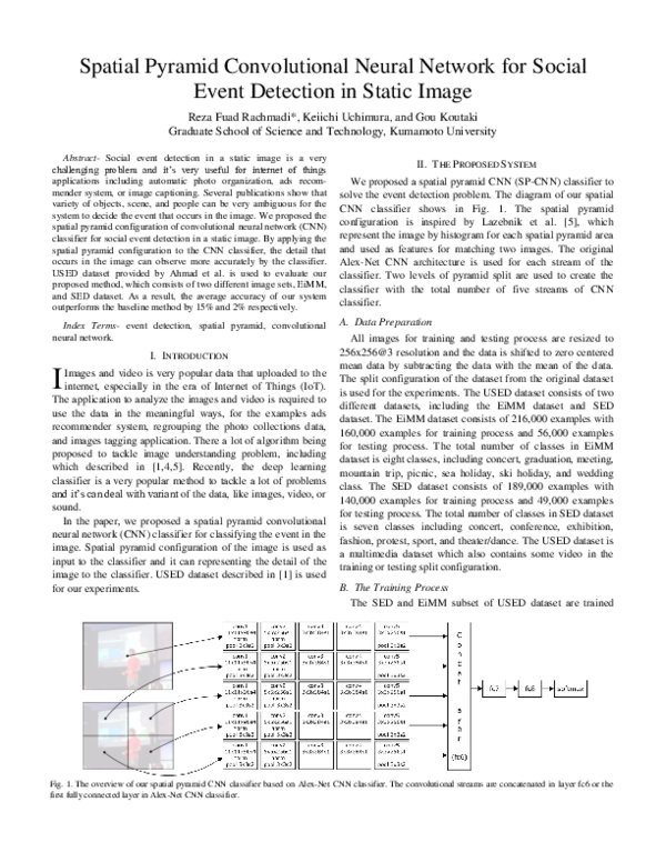 (PDF) Spatial Pyramid Convolutional Neural Network for Social Event ...