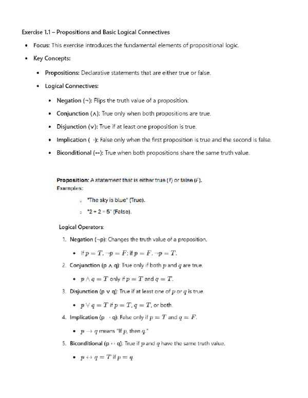 (PDF) Truth Tables and Logical Equivalences