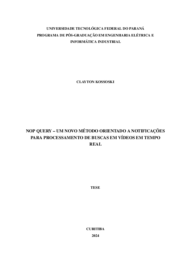 (PDF) NOP Query -- A new notification based method for processing video queries on the fly