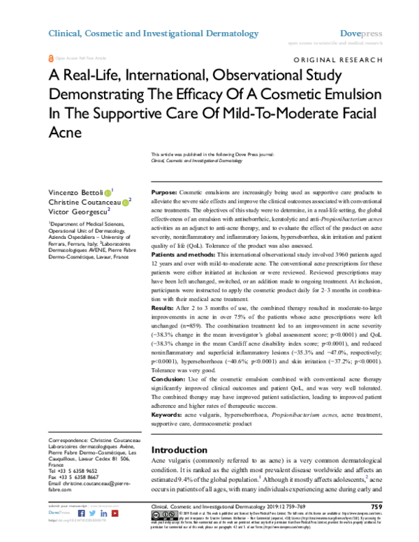 (PDF) A Real-Life, International, Observational Study Demonstrating The ...