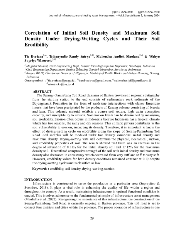 (PDF) Correlation of Initial Soil Density and Maximum Soil Density Under Drying-Wetting Cycles ...