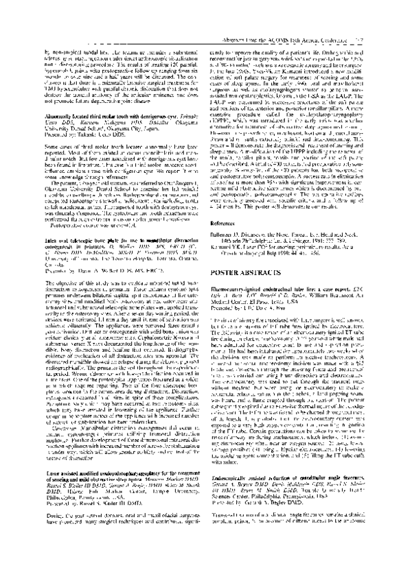 (PDF) Endoscopically assisted reduction of mandibular angle fractures