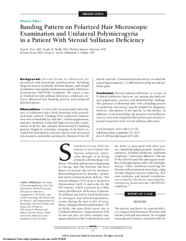(PDF) Banding Pattern on Polarized Hair Microscopic Examination and ...