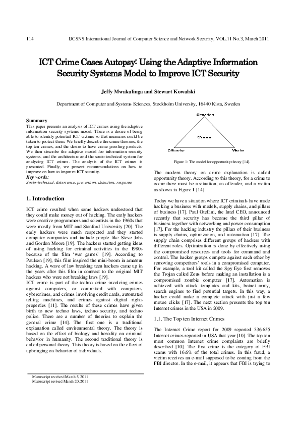 (PDF) ICT Crime Cases Autopsy : Using the Adaptive Information Security ...