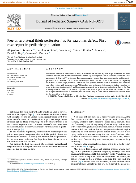 (PDF) Free anterolateral thigh perforator flap for sacroiliac defect: First case report in ...