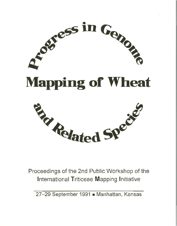 (PDF) Progress in Genome Mapping of Wheat and Related Species