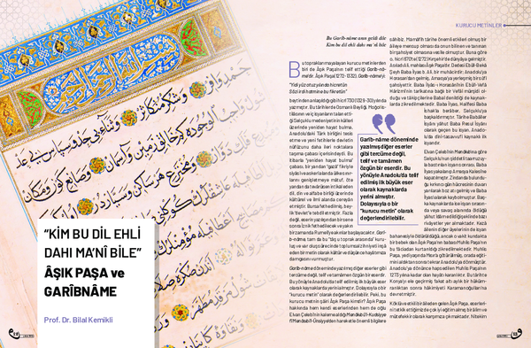 (PDF) Bu Garîb-nâme anın geldi dile Kim bu dil ehli dahı ma'nî bile