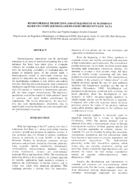 (PDF) Hydrothermal Production and Development of Materials Based on ...