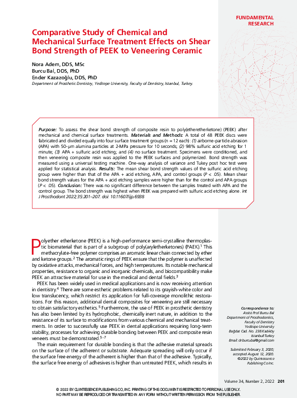 (PDF) Comparative Study of Chemical and Mechanical Surface Treatment ...