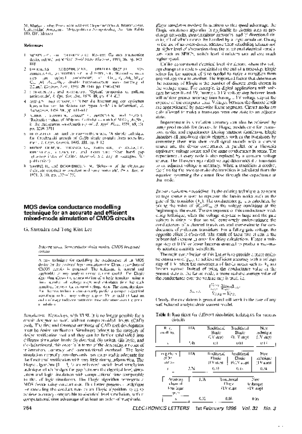 (PDF) MOS device conductance modelling technique for an accurate and ...